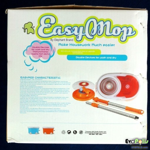 EasyMop – 360 degree three spinning system metal – อีซี่ม๊อบ ถั่งปั่นไม้ถูพื้น เหล็ก 360 องศา 3 ...